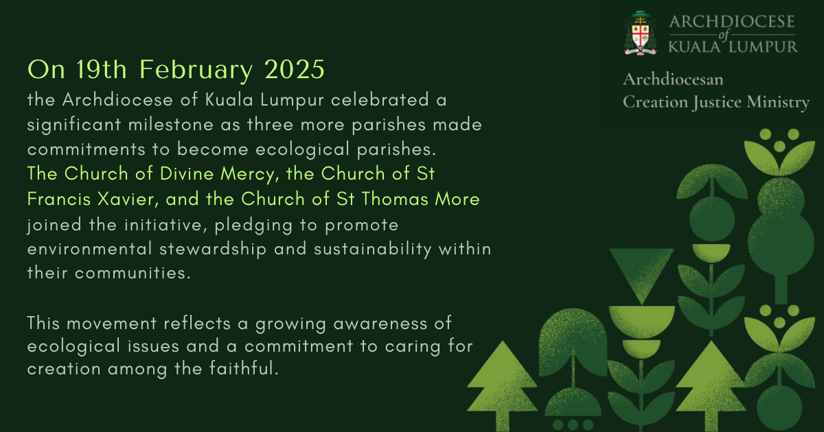 SFX Signs Pledge as Ecological Parish - Church of St Francis Xavier