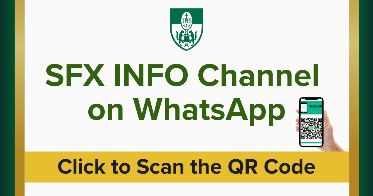SFX Info Channel on WhatsApp - Church of St Francis Xavier